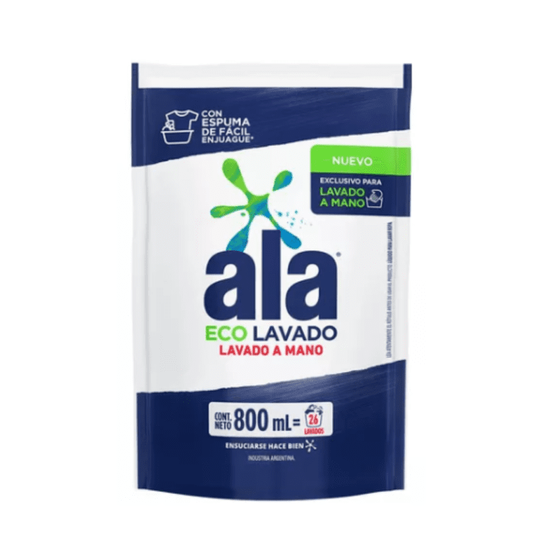 ALA JABON LIQUIDO LAVADO A MANO ECOLAVADO DOY PACK 800ML - Limpieza e ...